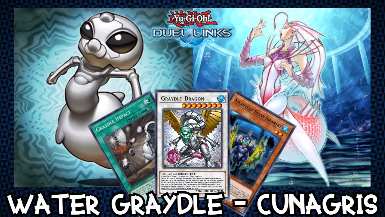 WATER GRAYDLE - AGUA CUNAGRIS DECK [Yu-Gi-Oh! Duel Links] - YouTube