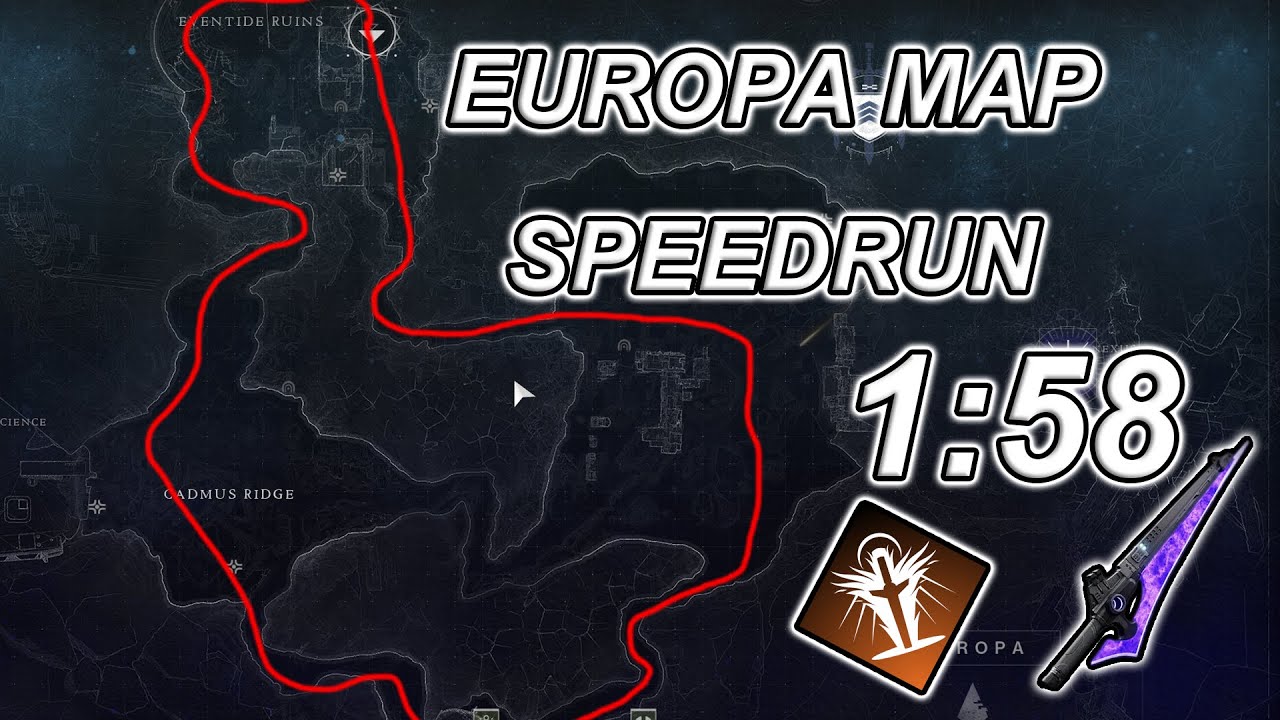 Destiny 2: Europa Map Speedrun In 1:58 - YouTube