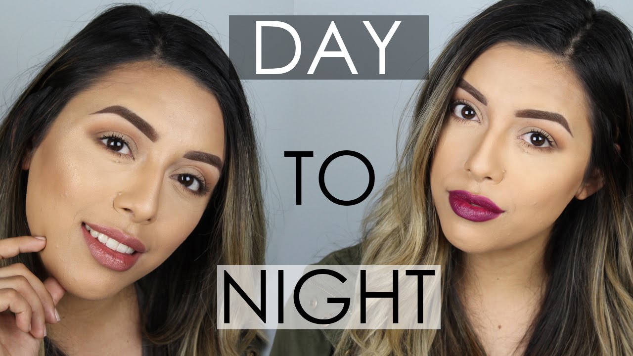 DAY TO NIGHT MAKEUP - YouTube