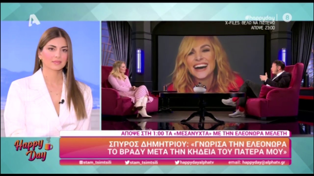 Ο Σπύρος Δημητρίου μιλάει για την Ελεωνόρα Ζουγανέλη - YouTube