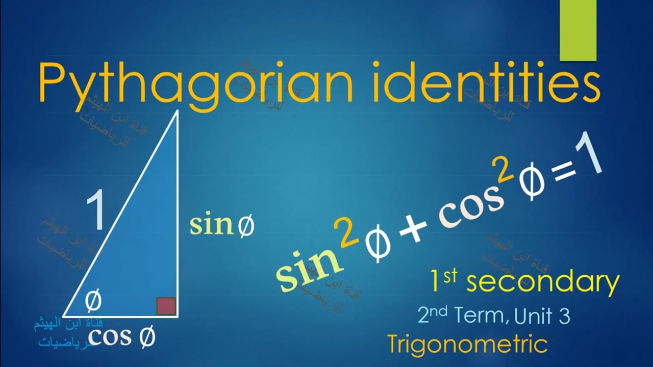 Pythagorian identities Trigonometric Identities , pythagrean identities ...