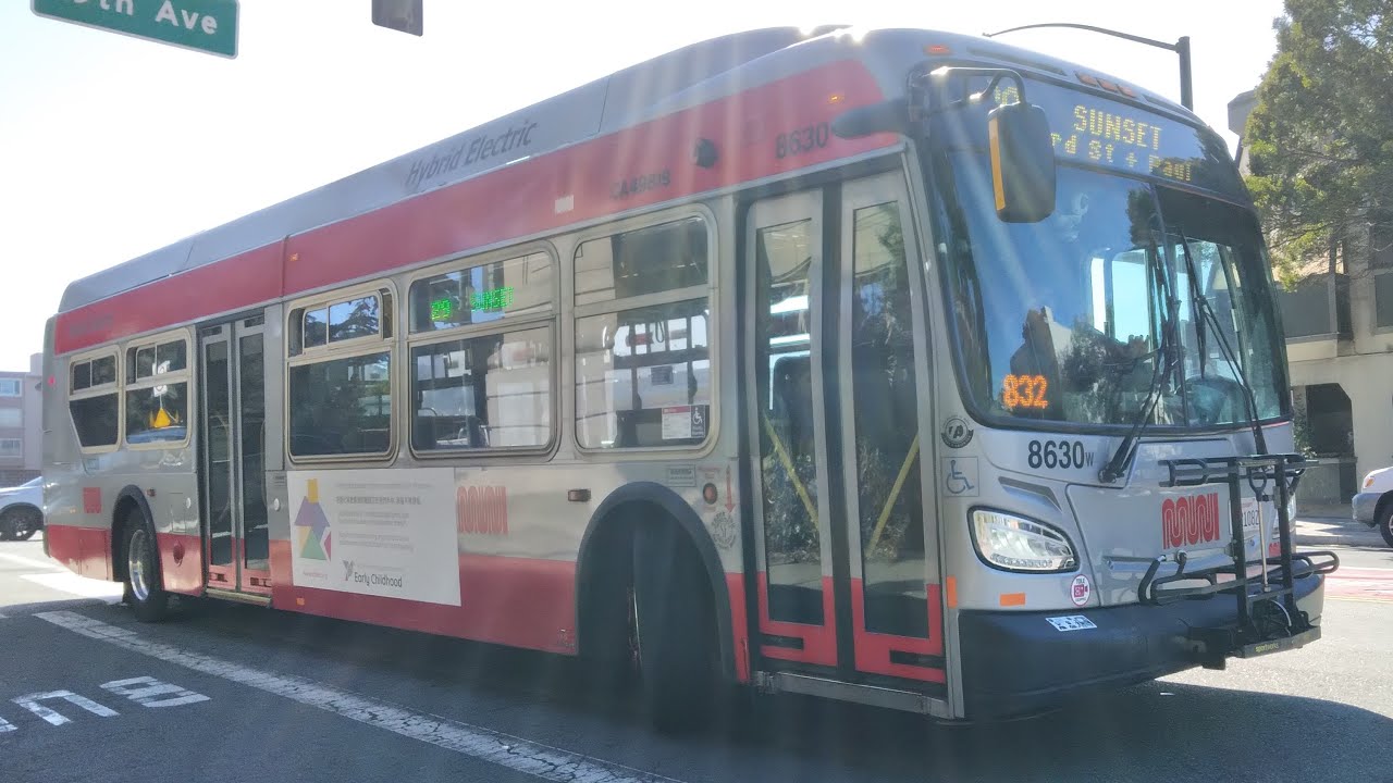 SF Muni 2013 New Flyer XDE40 #8630 on Route 29 Sunset - YouTube