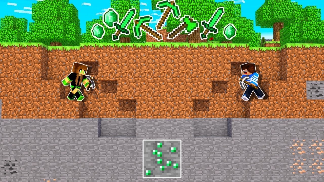 QUEM ENCONTRAR MAIS ITENS VERDES NO MINECRAFT GANHA! - YouTube