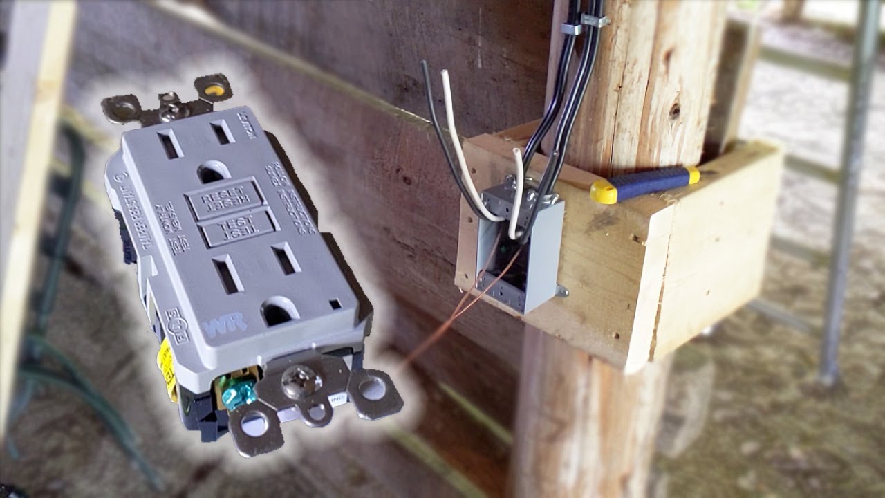 Installing GFCI Outlets | Shed Electrical Series Part 3 - YouTube