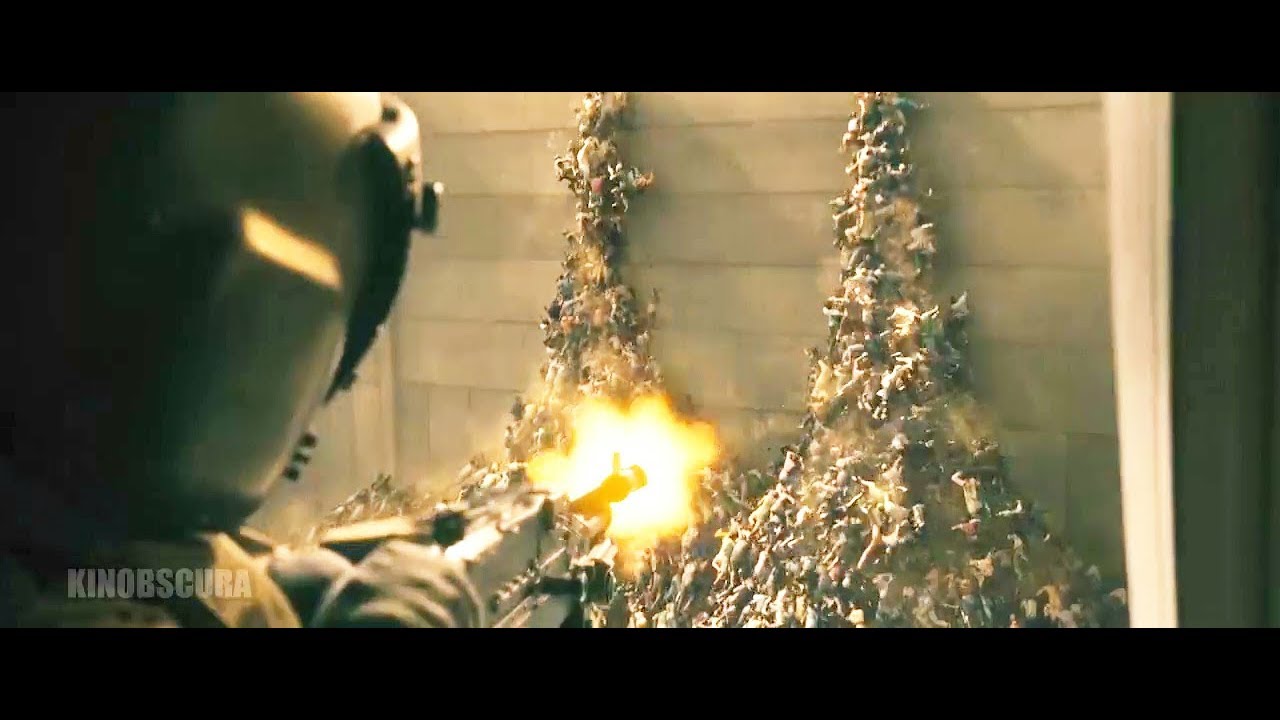 World War Z (2013) - Zombies Breach at Salvation Gate - YouTube