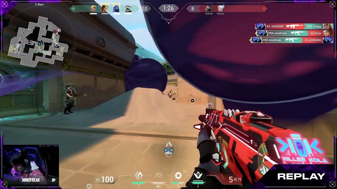 PRX mindfreak with the 4K against Evil Geniuses | VCT Masters Tokyo ...