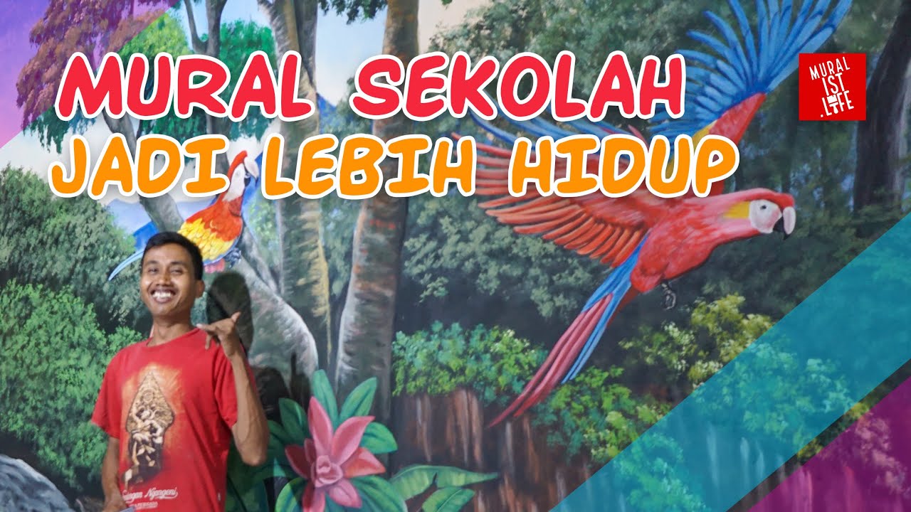 FULL COLOUR MURAL SEKOLAH _ SD Negeri KRAMAT JATI 18 JAKARTA - YouTube