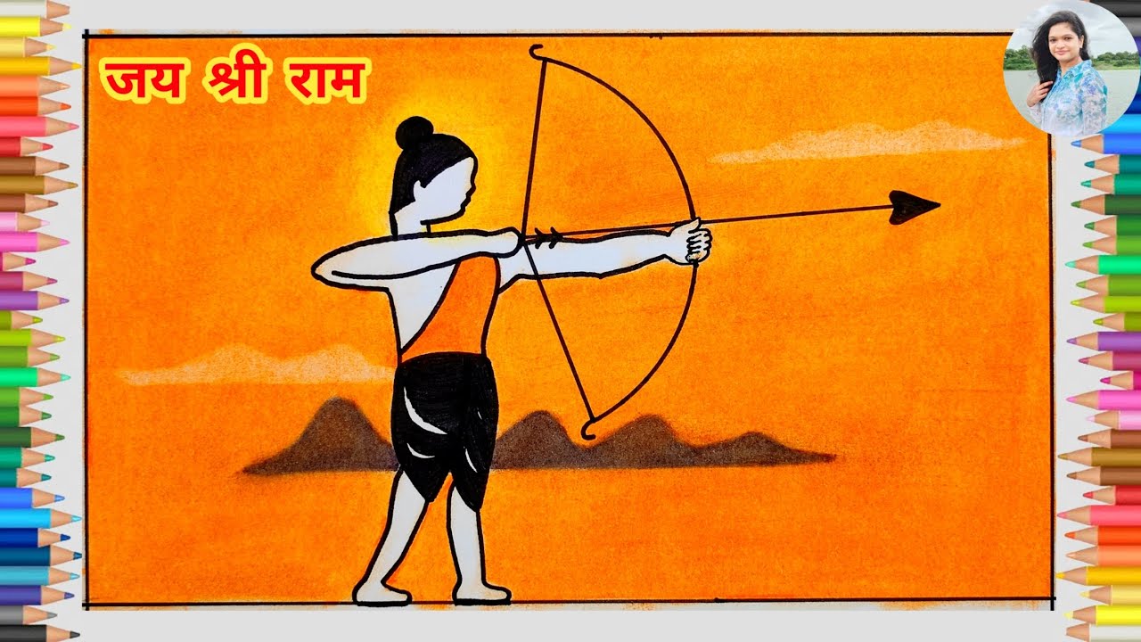 Shri Ram Drawing | Ram Navami Drawing | How to Draw Shree Ram | Easy ...