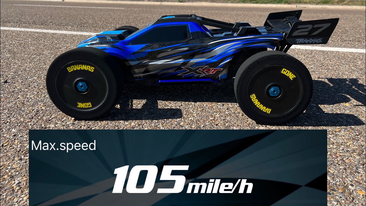 Traxxas Xrt 8s 105mph (new pb) - YouTube