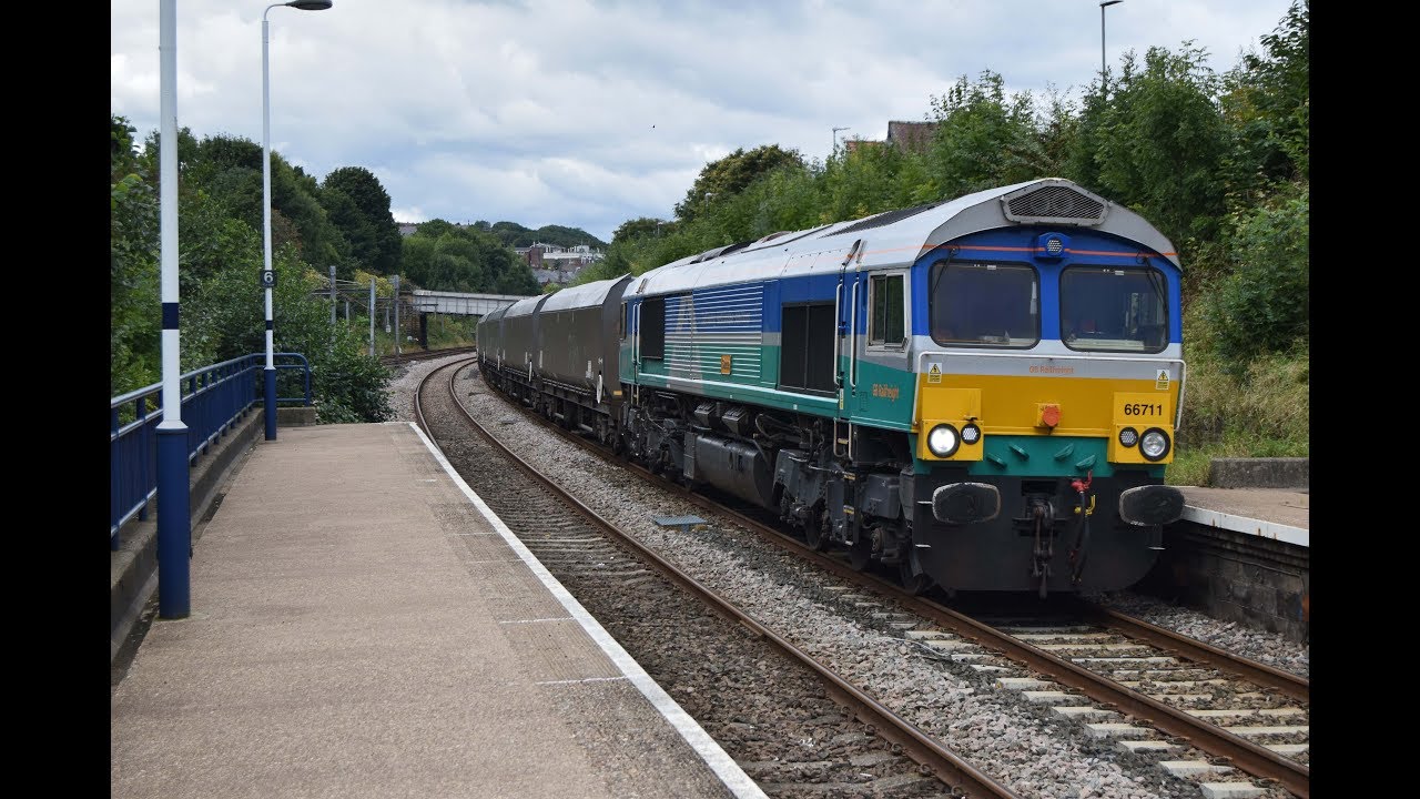 GBRf Class 66711 In Aggregate Industries Livery Passes Through Heworth ...