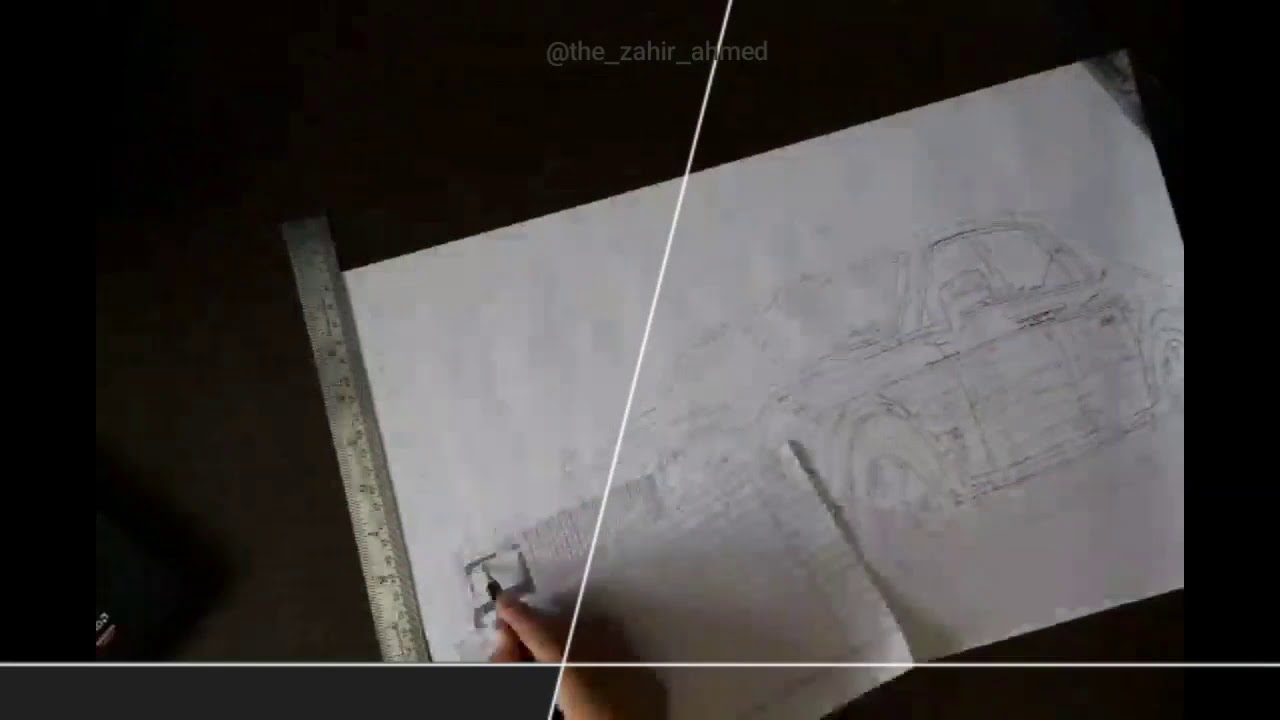 Drawing Rolls Royce phantom ewb timelapse video | How to draw a car ...