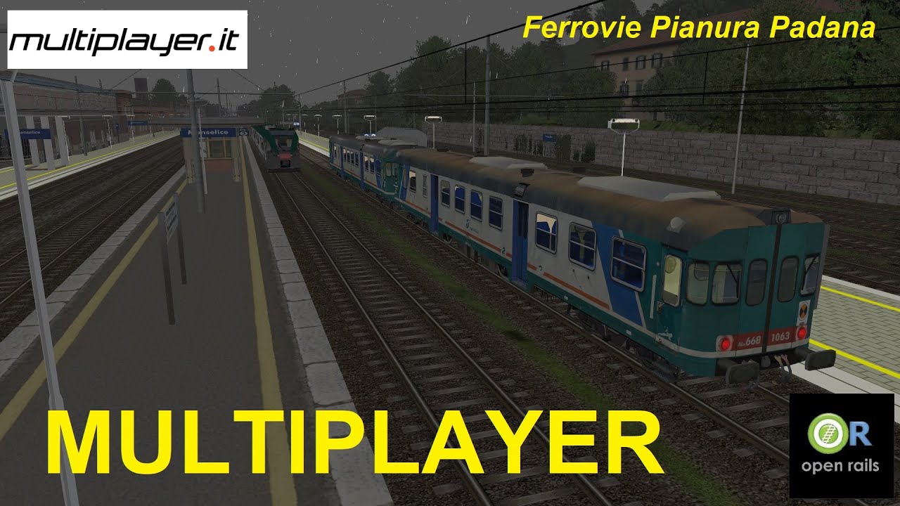 ALn 668 serie 1000 - Mantova-Monselice / Open Rails Multiplayer - YouTube