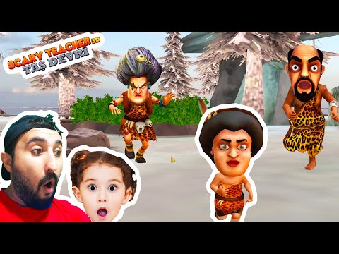 KORKUNÇ ÖĞRETMEN KUYUYA DÜŞTÜ! BEBEĞİ KOVALADI 😱SCARY TEACHER TAŞ DEVRİ 3D! BAHAR | OYUNA GEL
