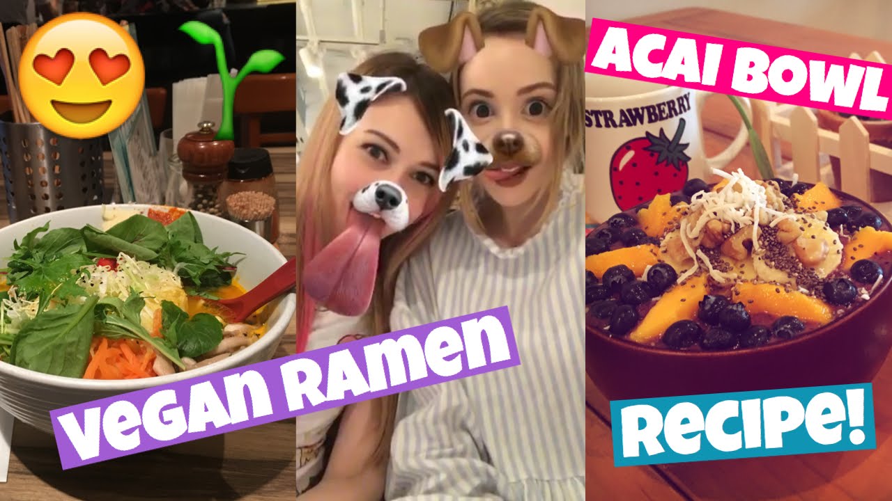 BEST SLEEPOVER EVER! Japanese Arcade, Vegan Ramen + Acai Bowls! - YouTube