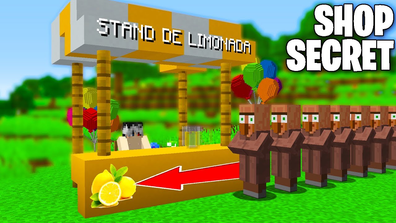BEBE GANI a DESCHIS Un STAND Cu LIMONADA in MINECRAFT! *SHOP SECRET ...