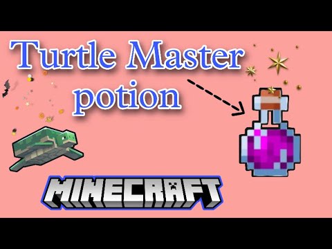 How To Make Potion Of The Turtle Master In Minecraft | Minecraft ...
