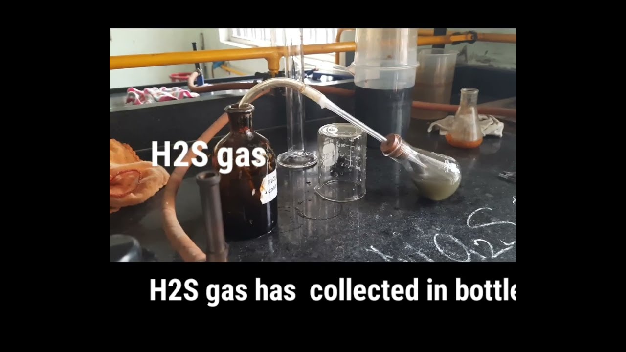How to prepare H2S water in laboratory. - YouTube