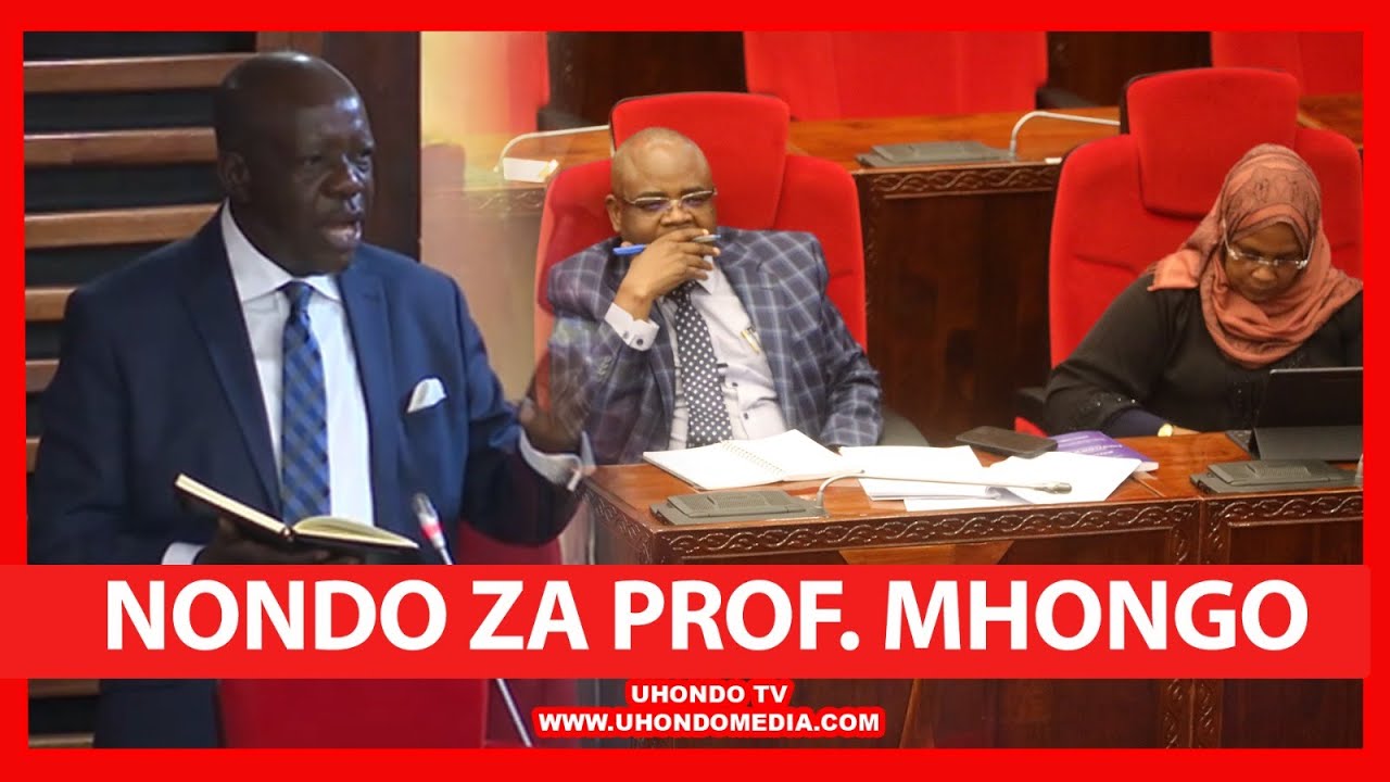BUNGE LATULIA NONDO ZA PROF. MHONGO, AWAUMIZA VICHWA MAWAZIRI BUNGENI ...