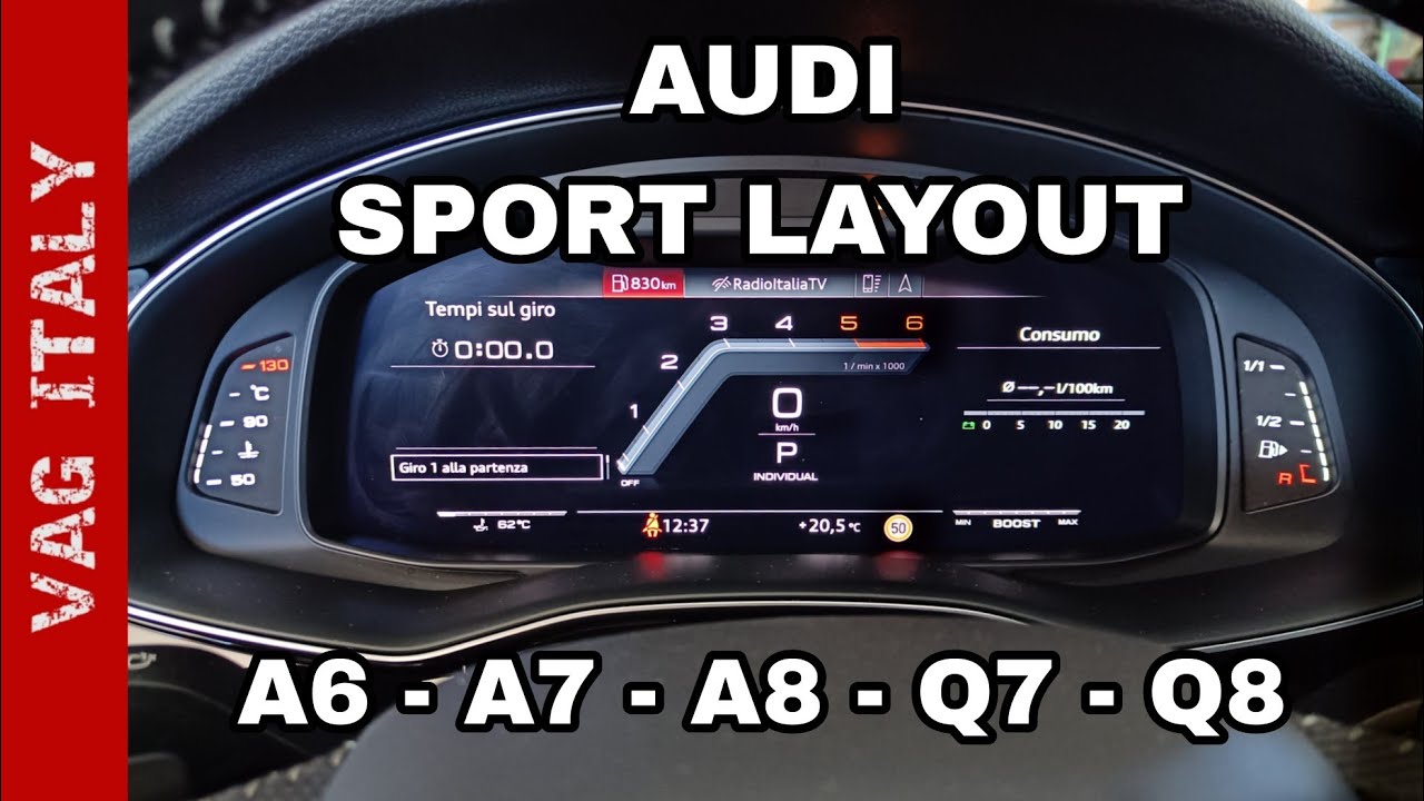 Attivazione Sport Layout su Audi Q7 - Q8 - A6 - A7 - A8 - YouTube