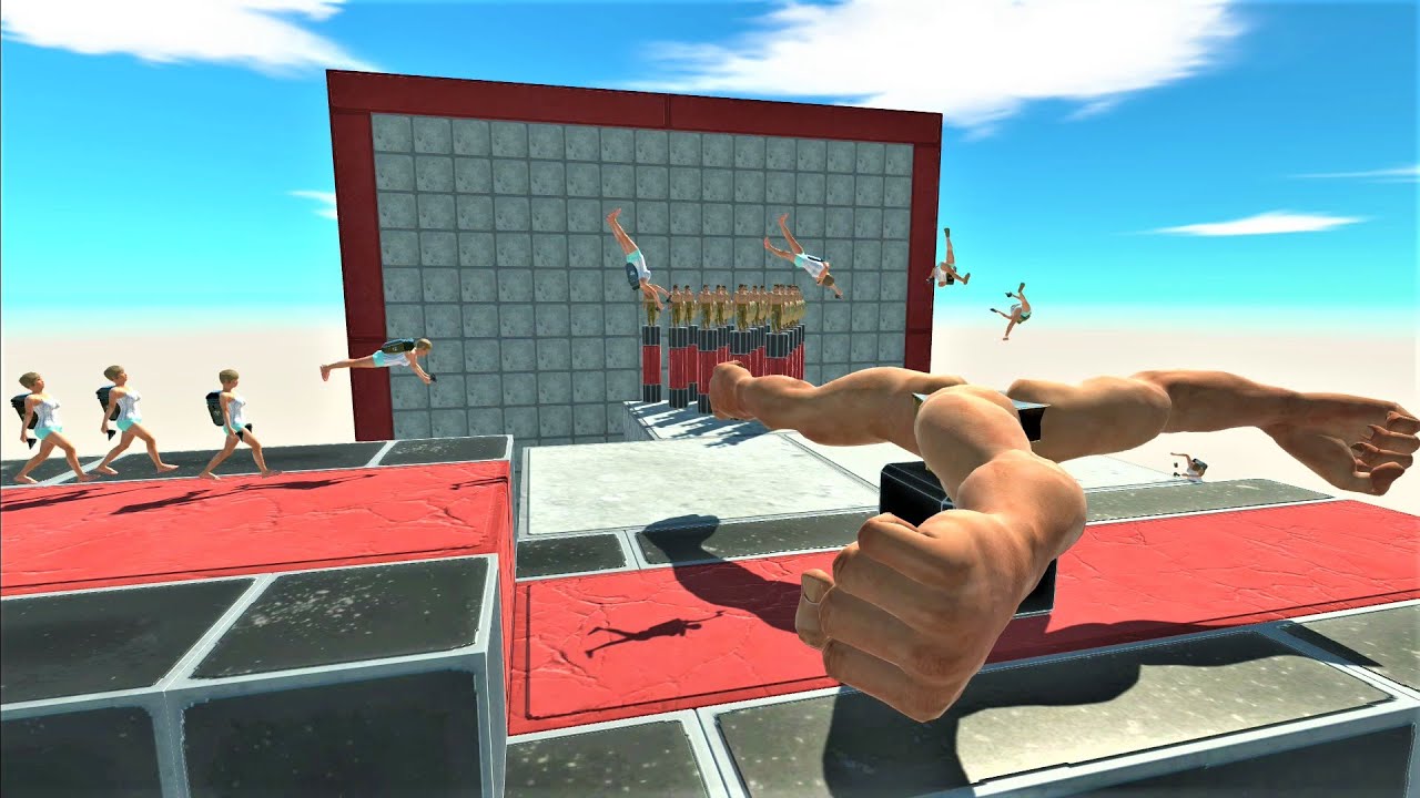 BOWLING PUNCH animal revolt battle simulator AUTOMATIC SLAPPING MACHINE - YouTube