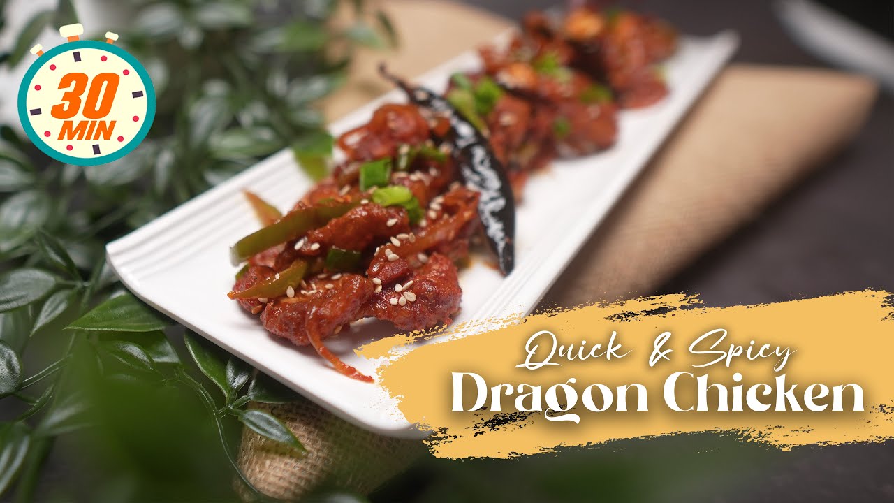 DRAGON CHICKEN | INDO CHINESE STARTER RECIPE | RESTAURANT STYLE DRAGON ...