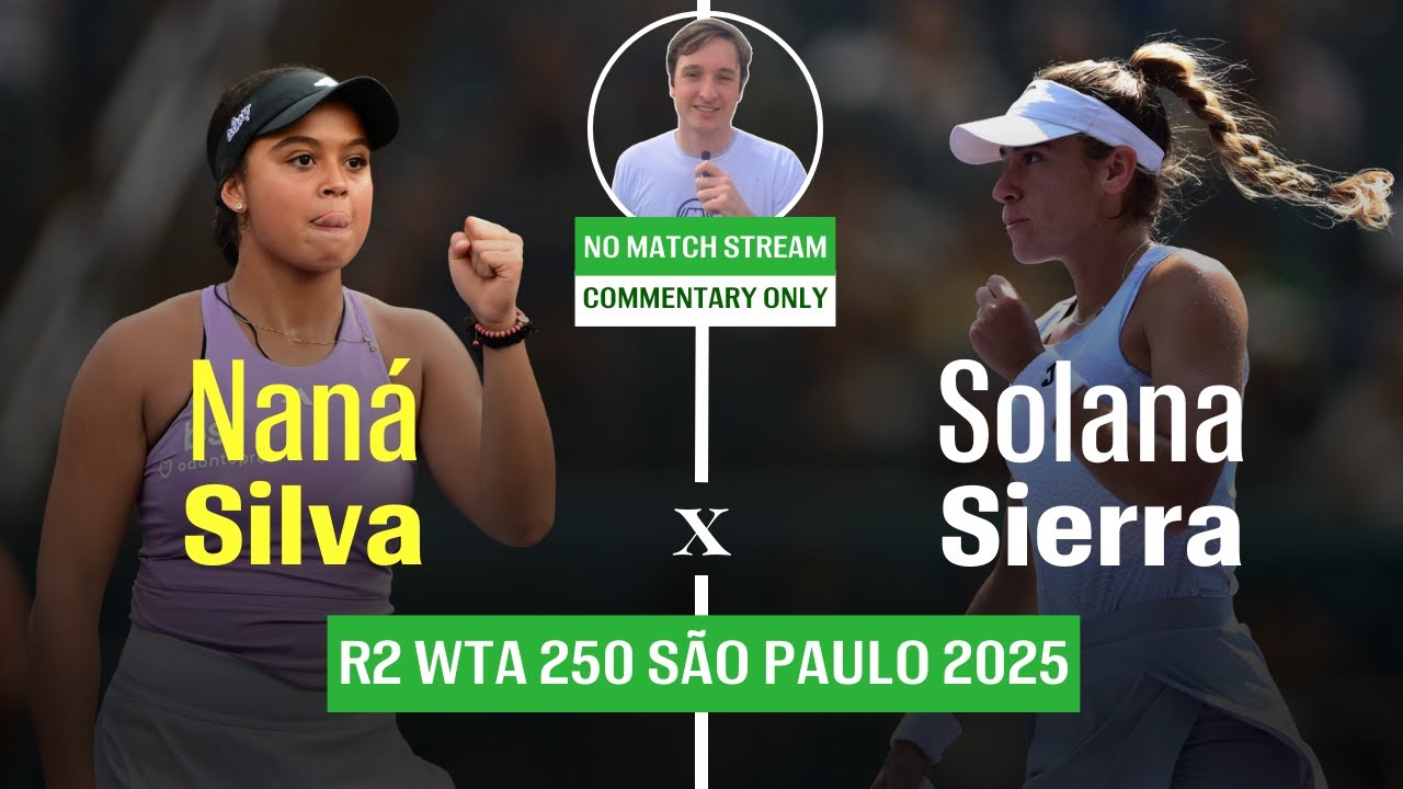 Live Alemzinho | Naná Silva x Solana Sierra | R2 WTA 250 de São Paulo ...
