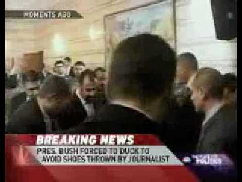 Bush Shoe Incident in a Benny Hill style - YouTube