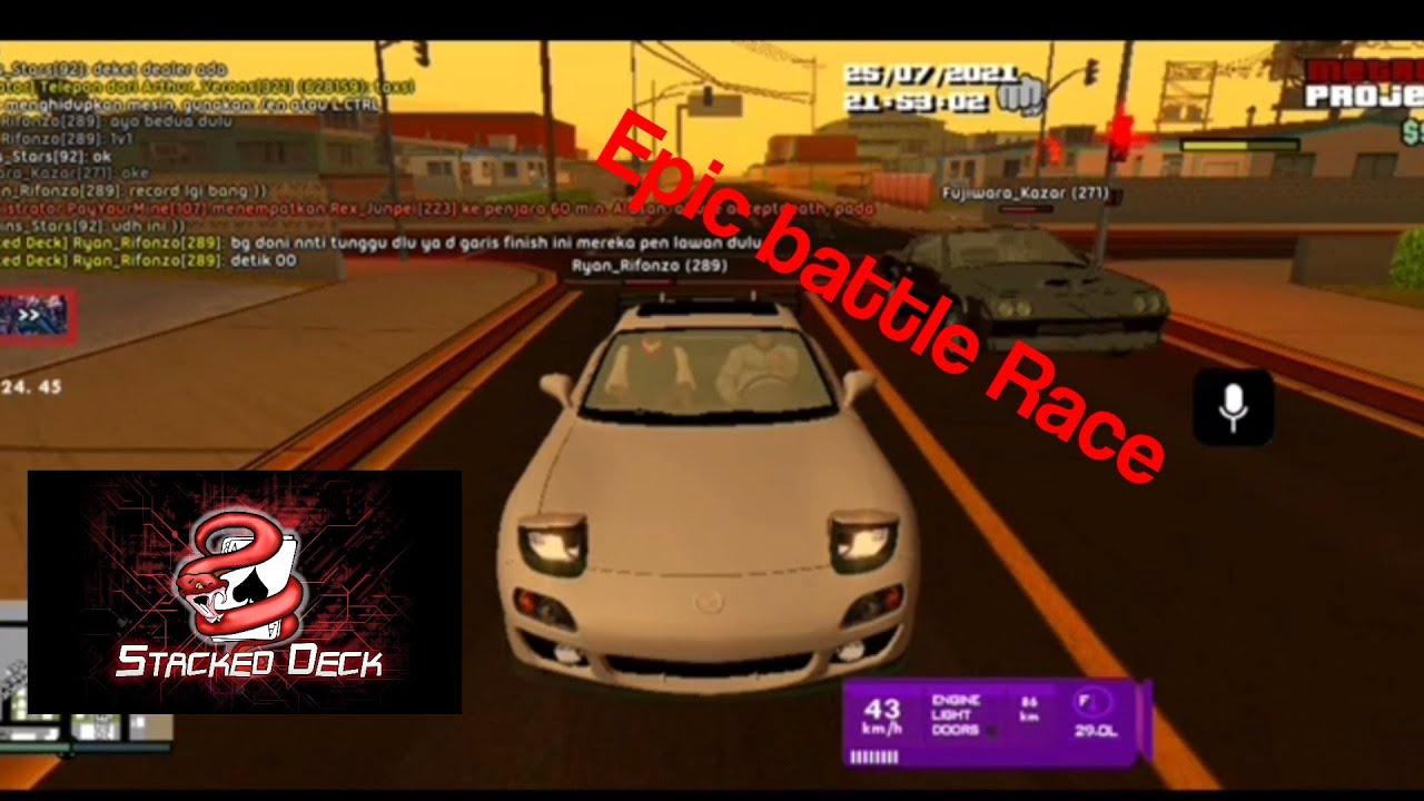 Night Race With Member Stacked Deck || GTA SAMP INDONESIA - YouTube