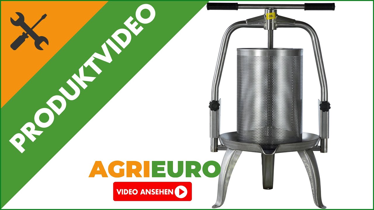 Produktvideo Top Line V25 Edelstahl - Manuelle Obstpresse ...