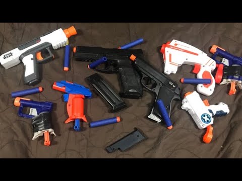 Single Shot Nerf Pistol Reloads! - YouTube