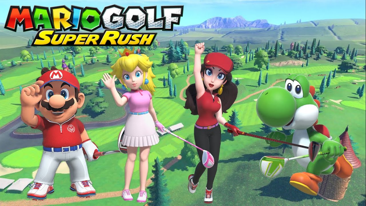 Mario Golf: Super Rush - Speed Golf - Mario vs Peach vs Pauline vs ...