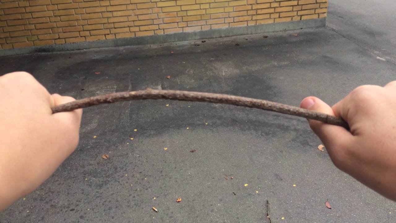 How to snap a stick - YouTube