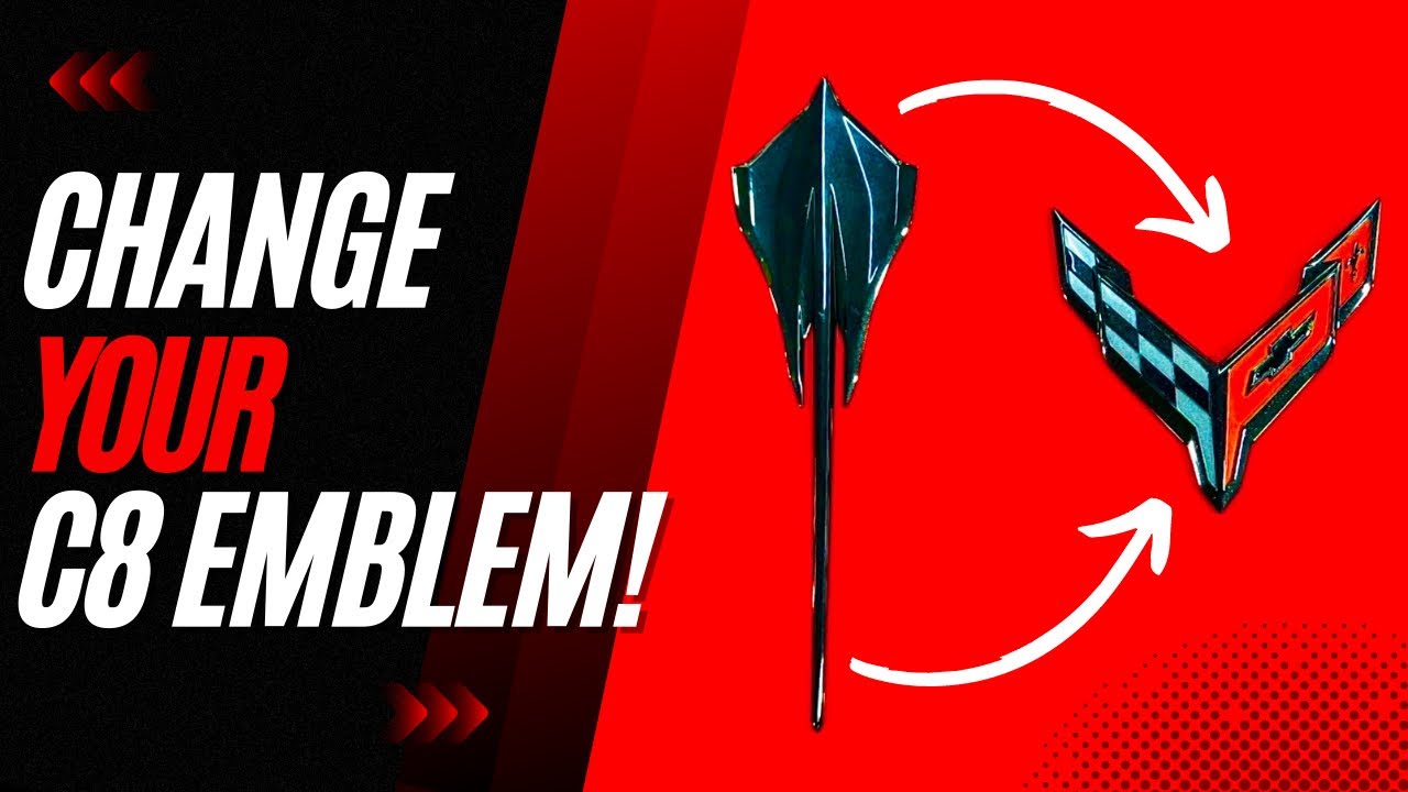 CHANGE your C8 Corvette STINGRAY Emblem - EASY! - YouTube