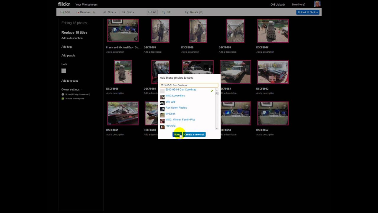 Flickr tutorial #1 Uploading, creating albums, and using options - YouTube