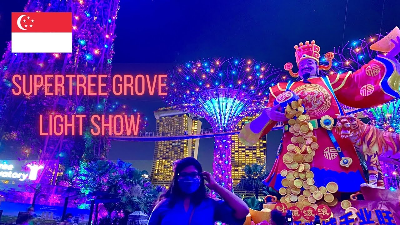 SuperTree Grove Light Show at Gardens by the Bay (4K Video) | Lost in ...