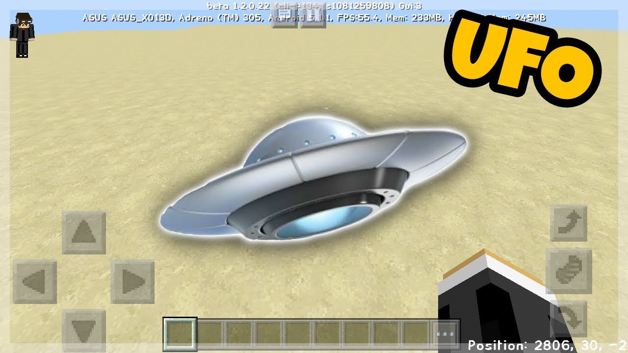Minecraft PE | UFO Trick using Commands - YouTube