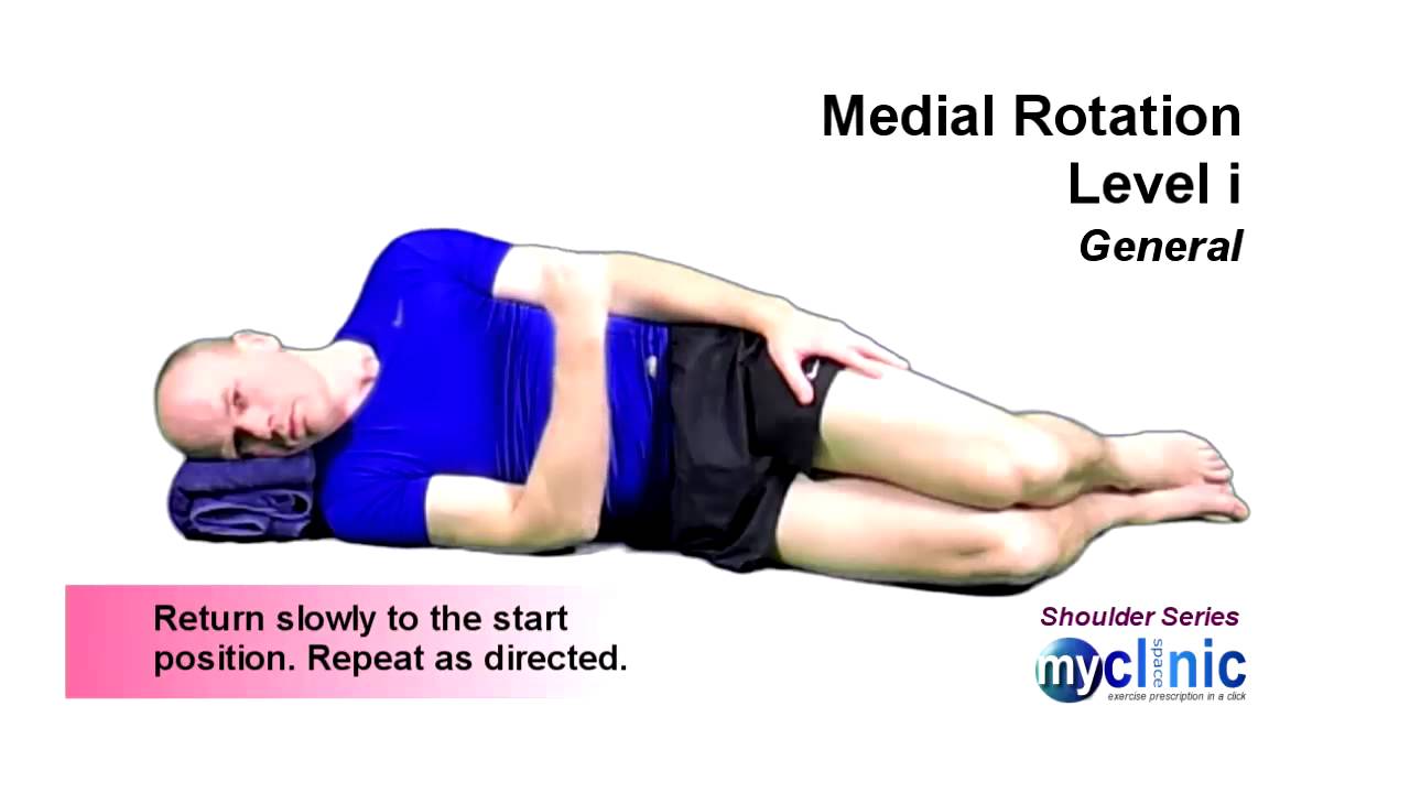 Shoulder Series - Medial Rotation - Level i - YouTube