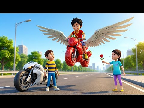 Poor Shiva vs Rich Rudra | Flying Strawberry Bike Defeated Rich Rudra's Luxury Bike. 