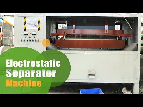 Electrostatic Separator Machine | Plastic Sorting Machine - YouTube