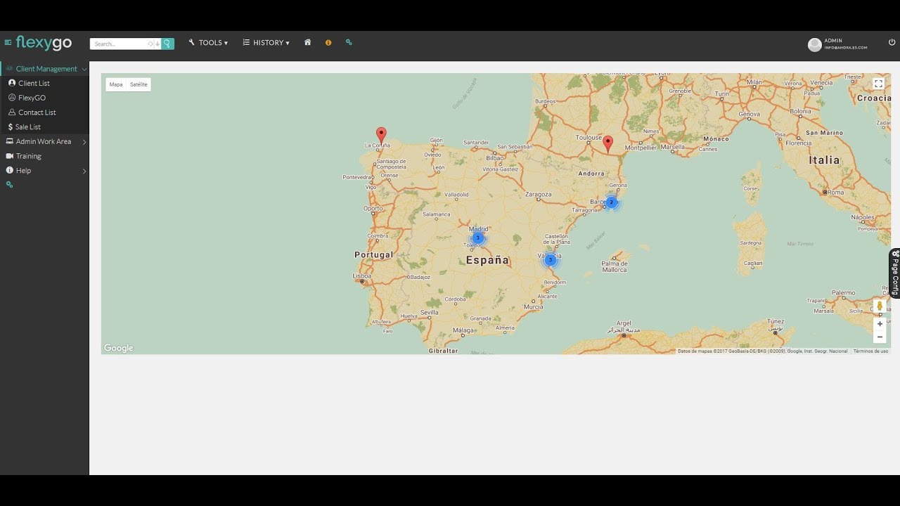 Mapa en panel de Inicio | Tutorial Flexygo - YouTube