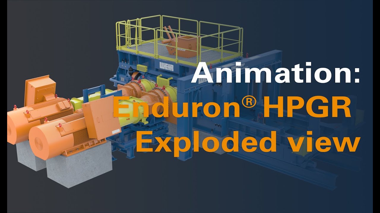 Animation: Enduron® high pressure grinding rolls (HPGR) exploded view ...