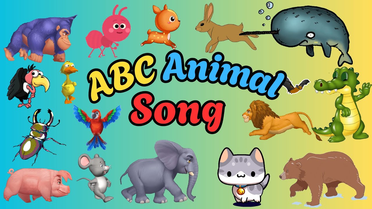Alphabet Animals ABC Song | Learn the ABC Alphabet Animals Song for ...