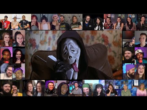 Scary Movie 1 | Ghostface attacks Cindy and Wazzup scene | Reaction Mashup