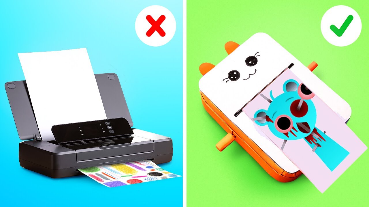 NEW SPRUNKI Printer? 🖨️ Creative Paper Hacks and DIY School Projects by ...