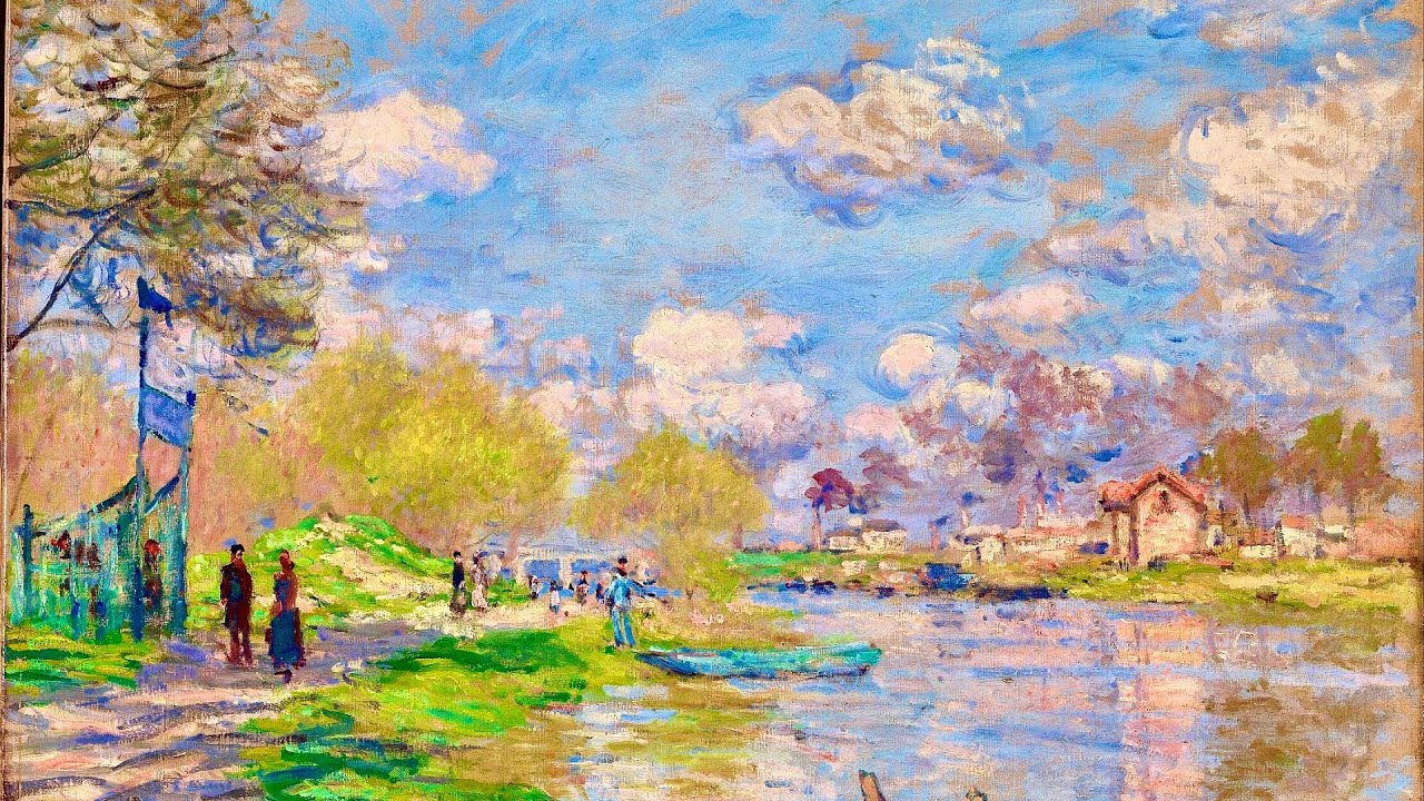 Aakash Gandhi ~ White River + Claude Monet paintings - YouTube
