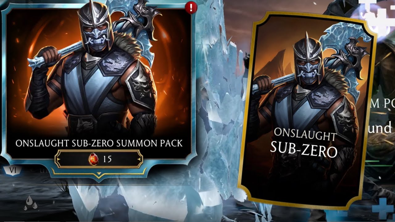 Trying to Get Onslaught Sub-Zero | Pack Opening | MK Mobile - YouTube