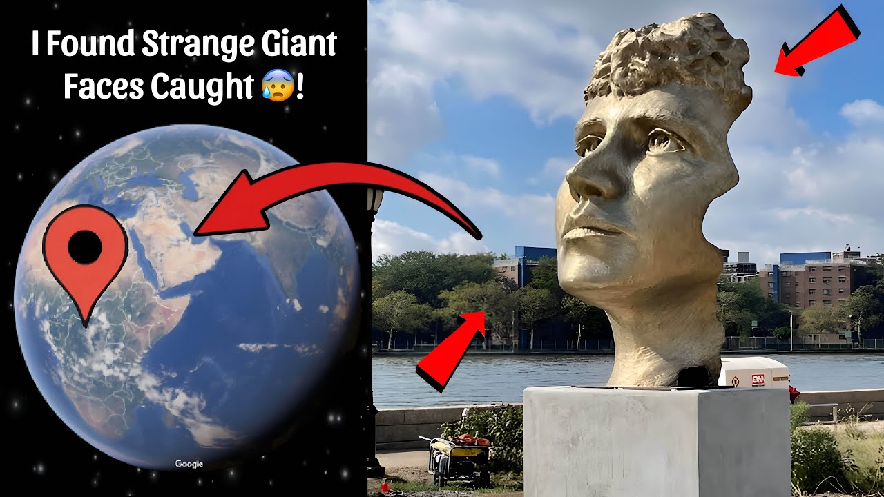 😰I Found Strange Giant Faces Caught On Google Earth and Google Maps 😨 ...