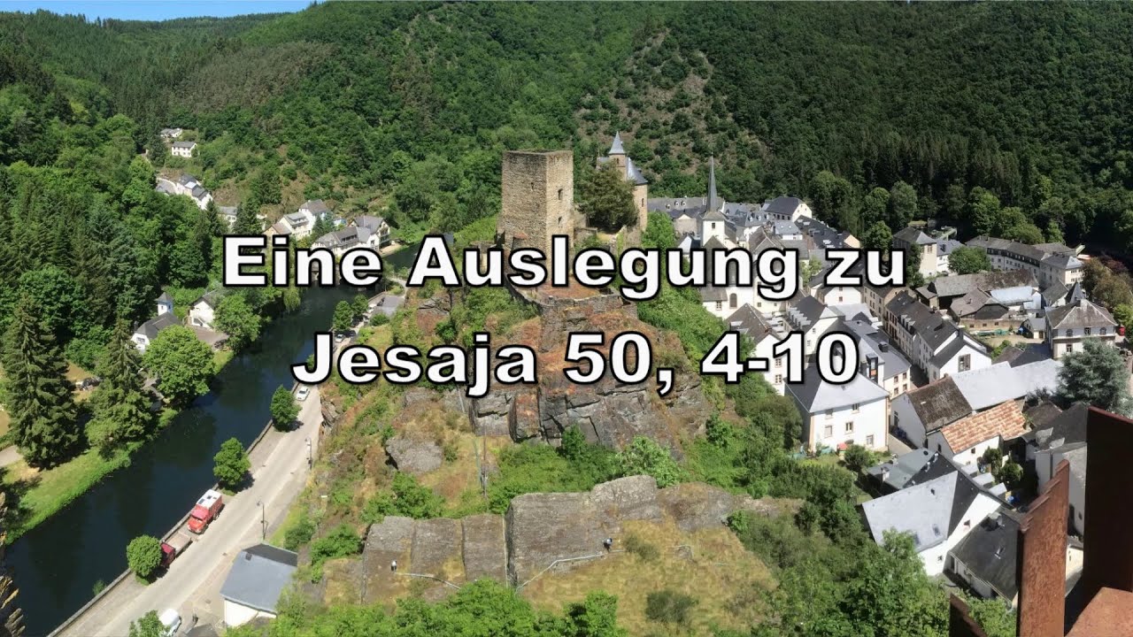 Auslegung zu Jesaja 50, 4-10 - YouTube