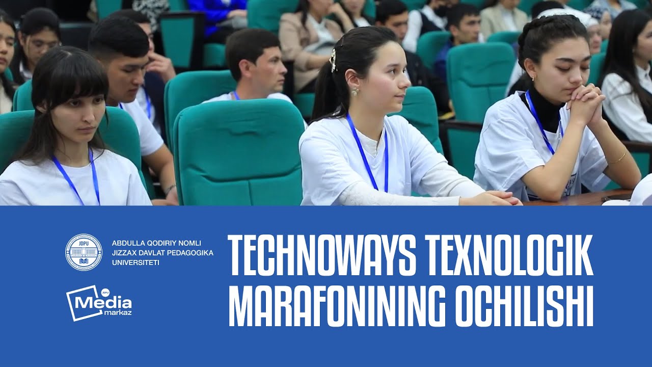 JDPUda TechnoWays texnologik marafonining ochilish marosimi bo'lib o'tdi. - YouTube
