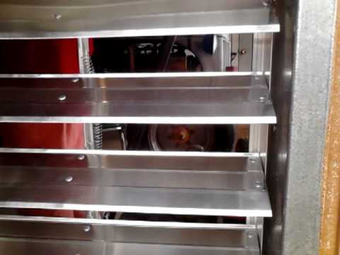 Testing the operation of a standby generator louver system - YouTube